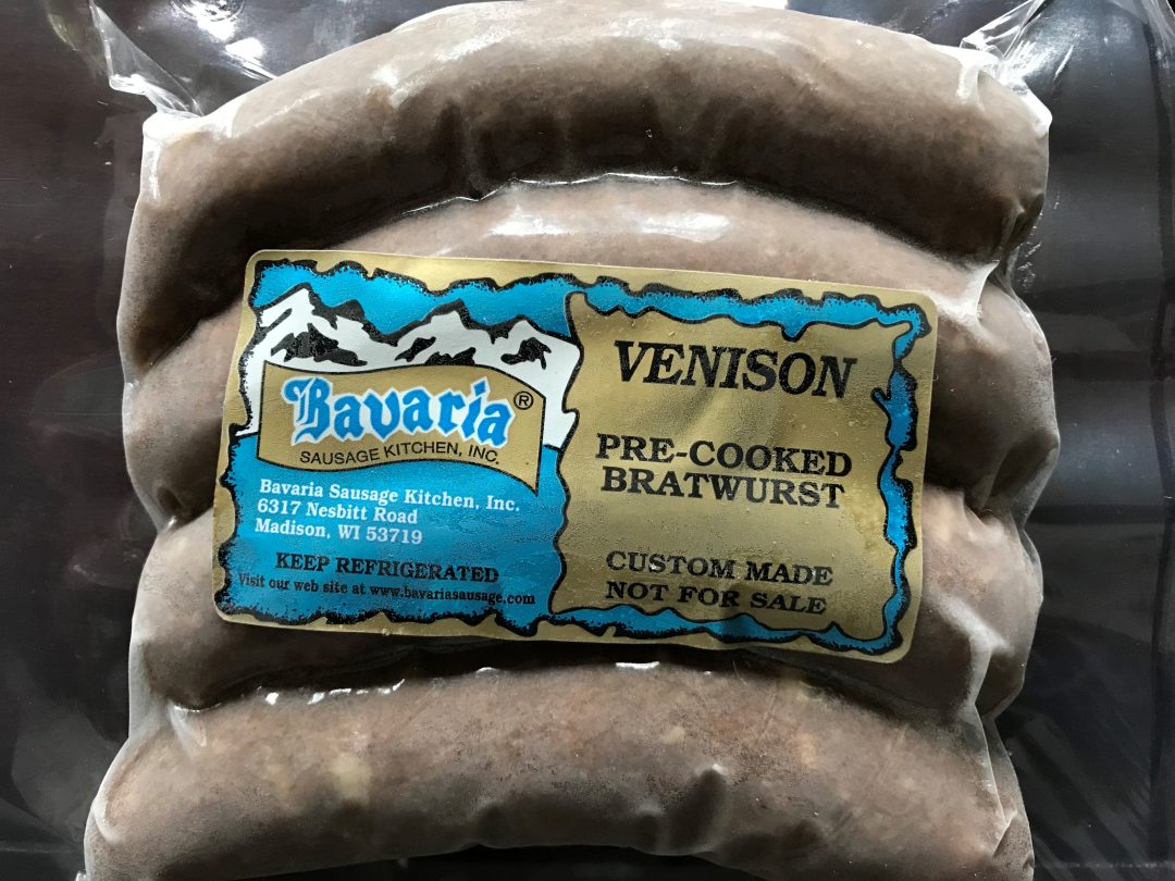 Venison Pre-cooked Bratwurst label Bavaria 2022 | Specialty Food Labels